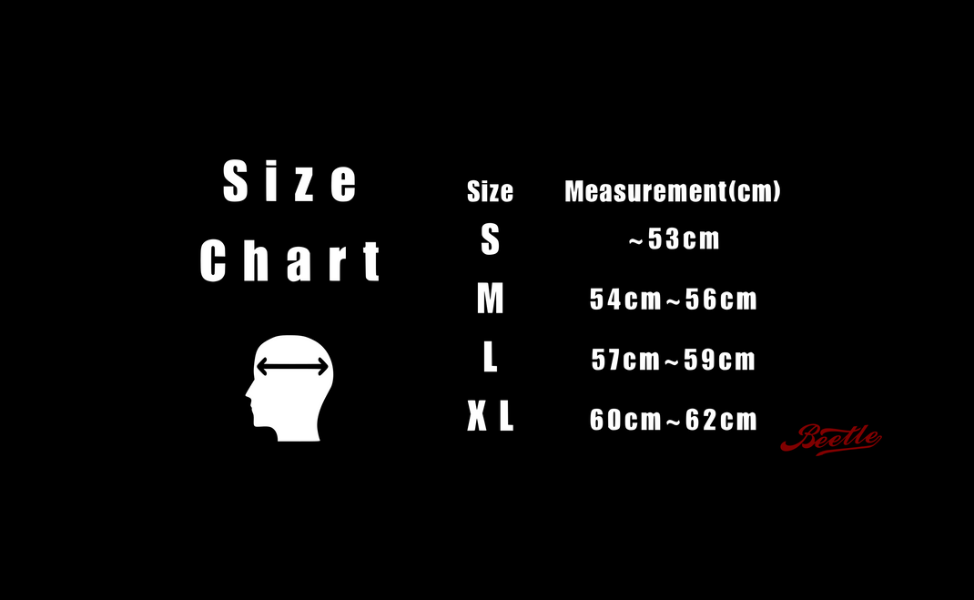 Size Chart – Beetle Helmets